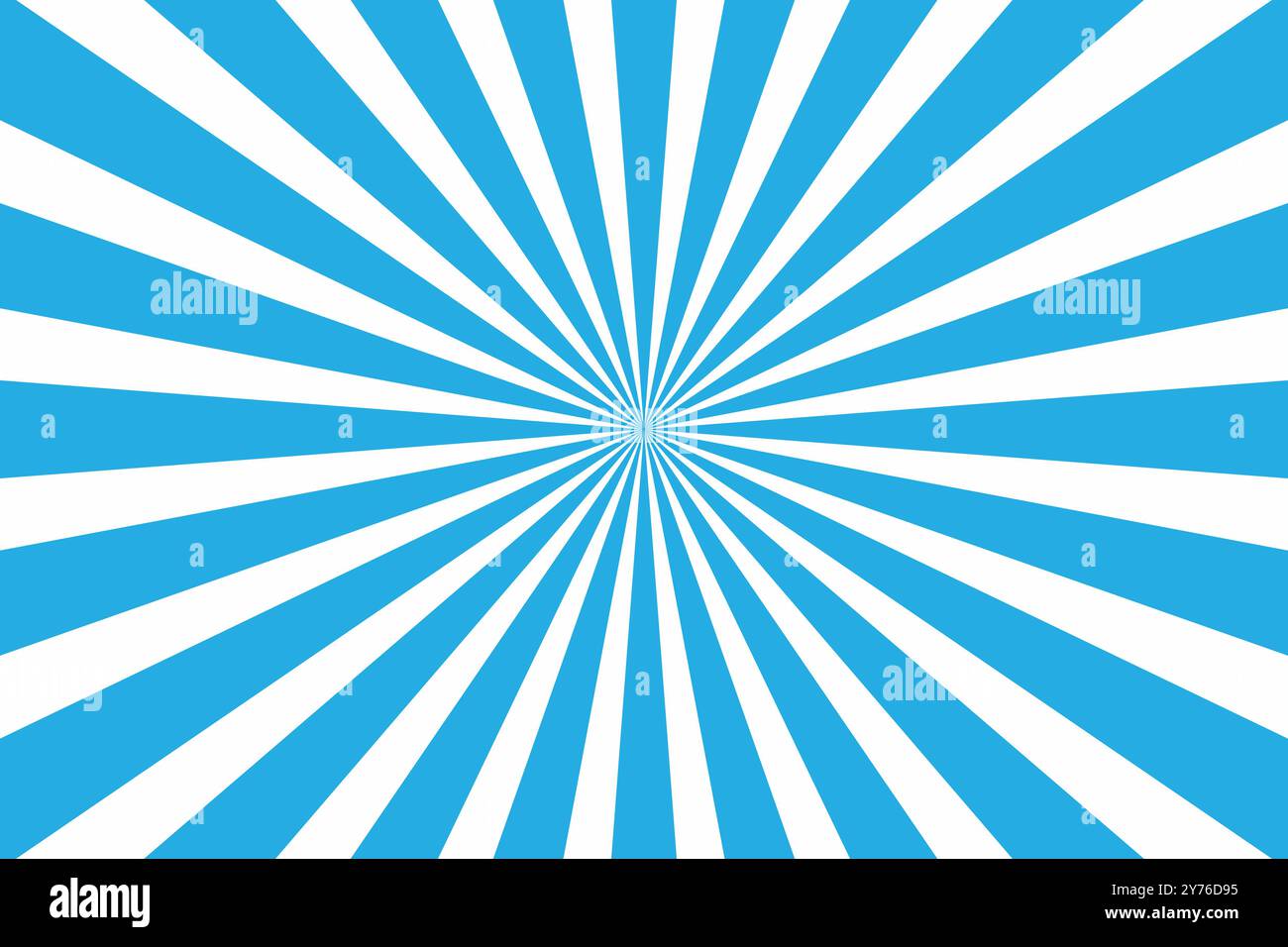 Blue Sunburst Pattern Background, Vector Illustration Stock Vector ...