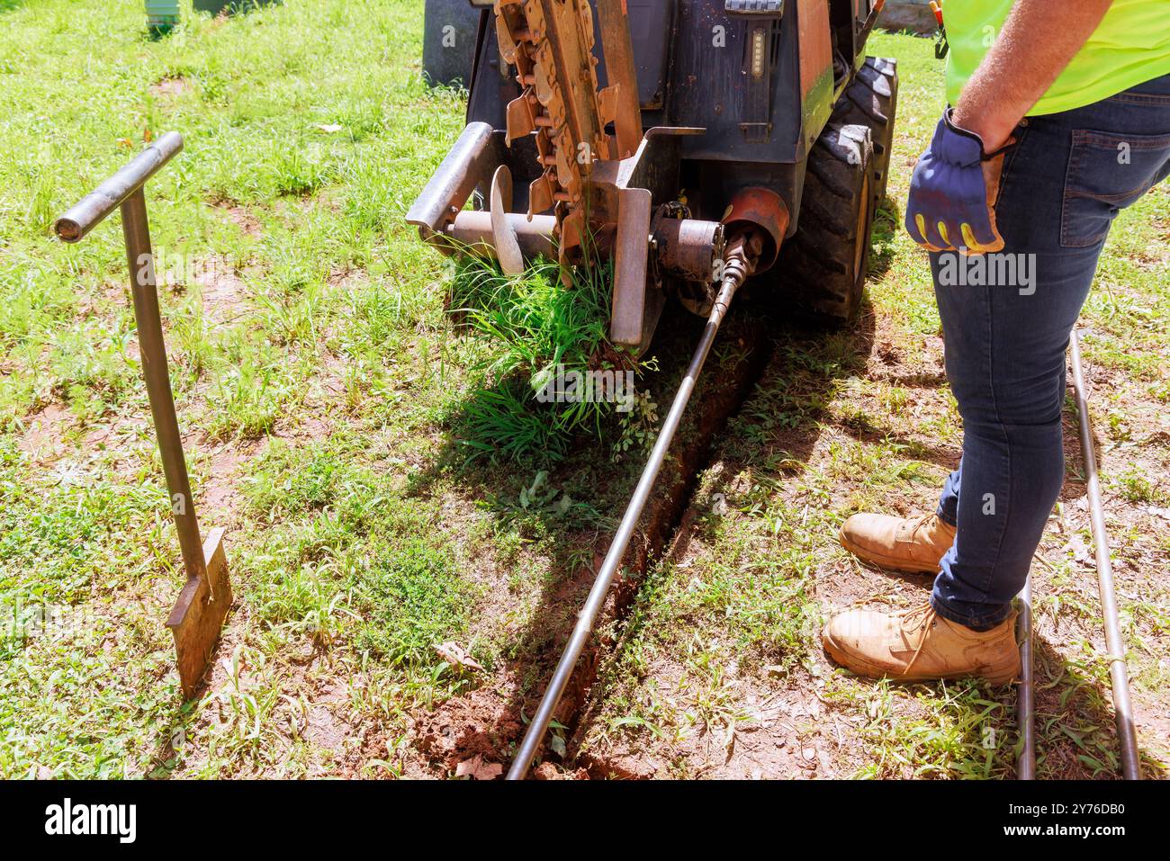 In order to install an underground communication system, horizontal ...