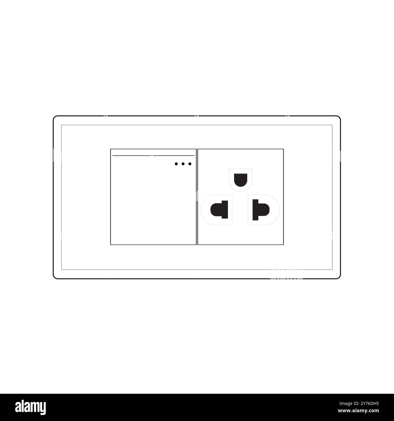 Us Wall Electrical Switch Socket Power Outlet 250V 16A for Thailand ...