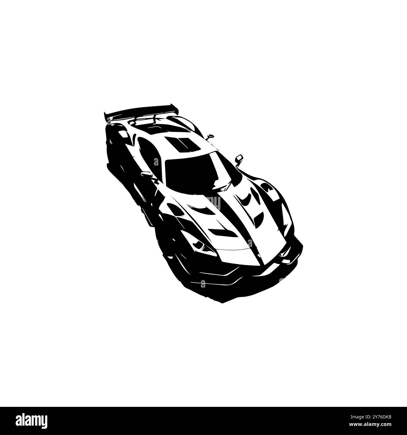 Simple cargo truck in Cut Out Stock Images & Pictures - Alamy