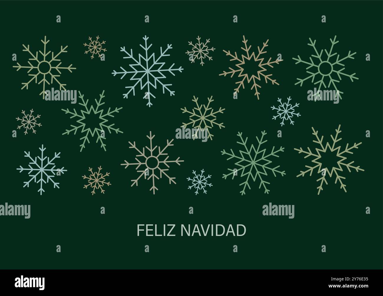 Festive Spanish language "Feliz Navidad" (Merry Christmas) postcard ...