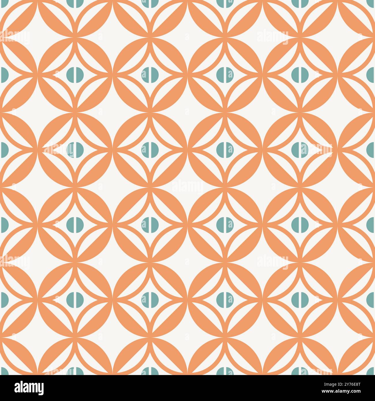seamless pattern circle modified shape pastel shades color ...
