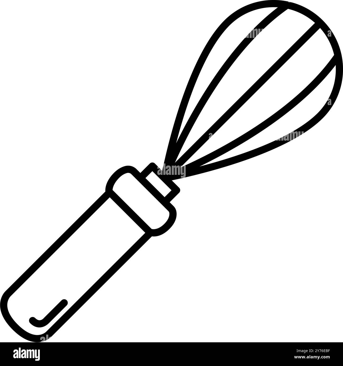 Whisk for mixing and whisking outline icon, Vector illustrations Stock ...