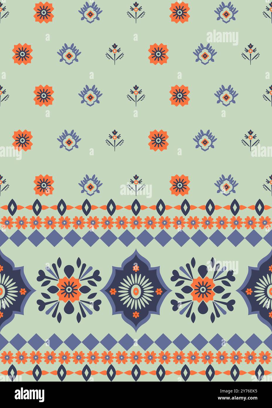 Pattern design featuring traditional Palestinian embroidery motif ...