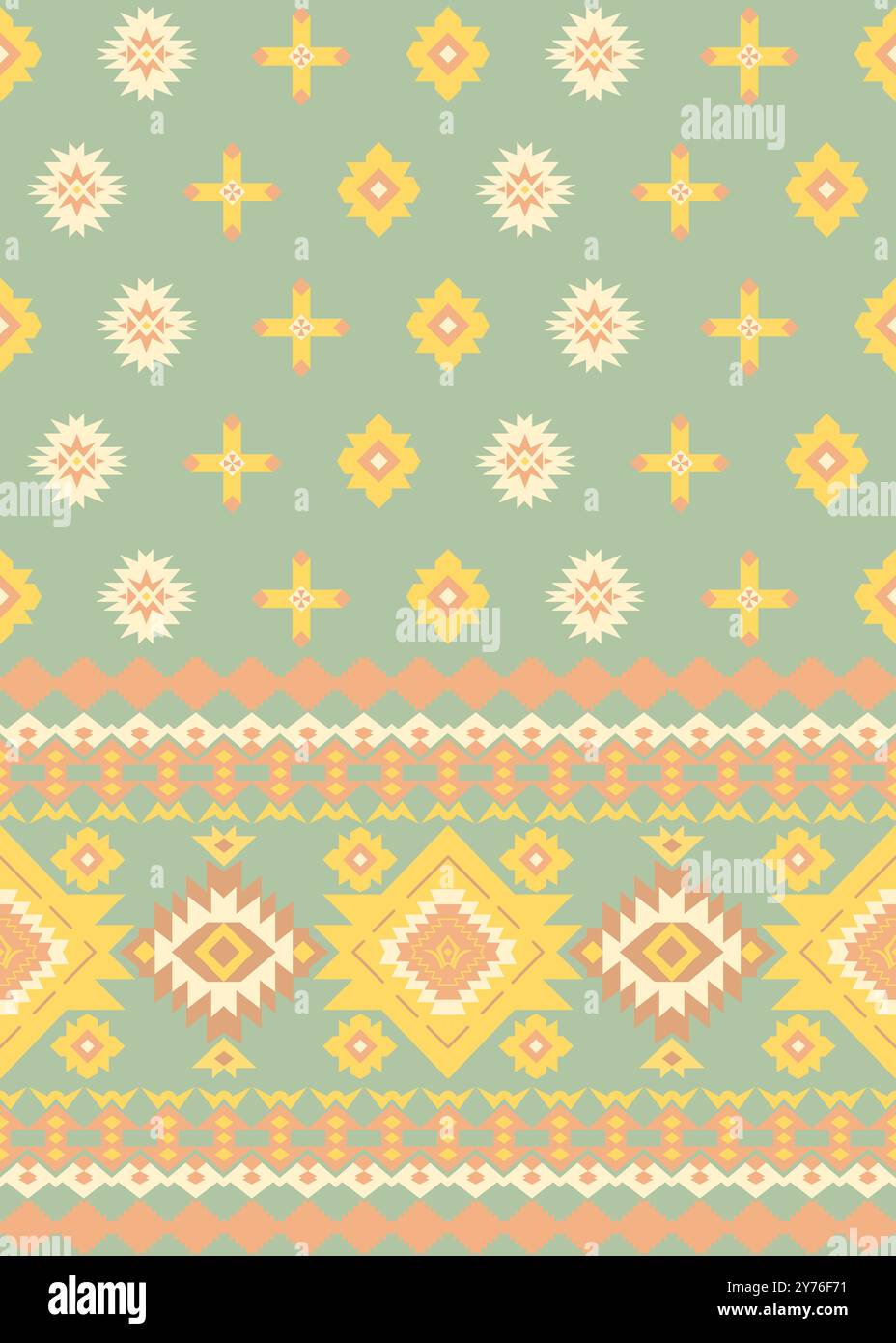 Pastel Tone colors, Abstract fabric pattern in a geometric style ...