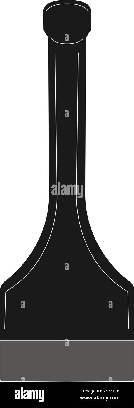 Stone Masons Chisel with a wide edge and Big Head, Vector illustration ...