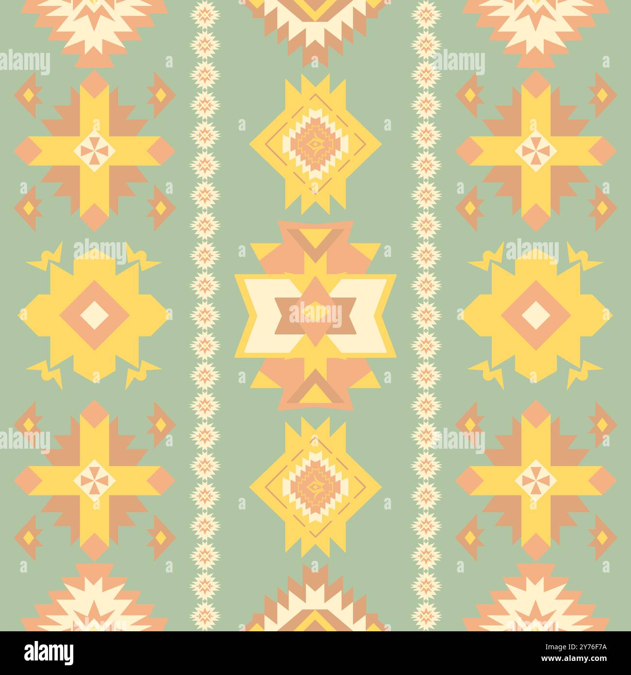 Abstract fabric pattern in a geometric style, Pastel Tone colors ...