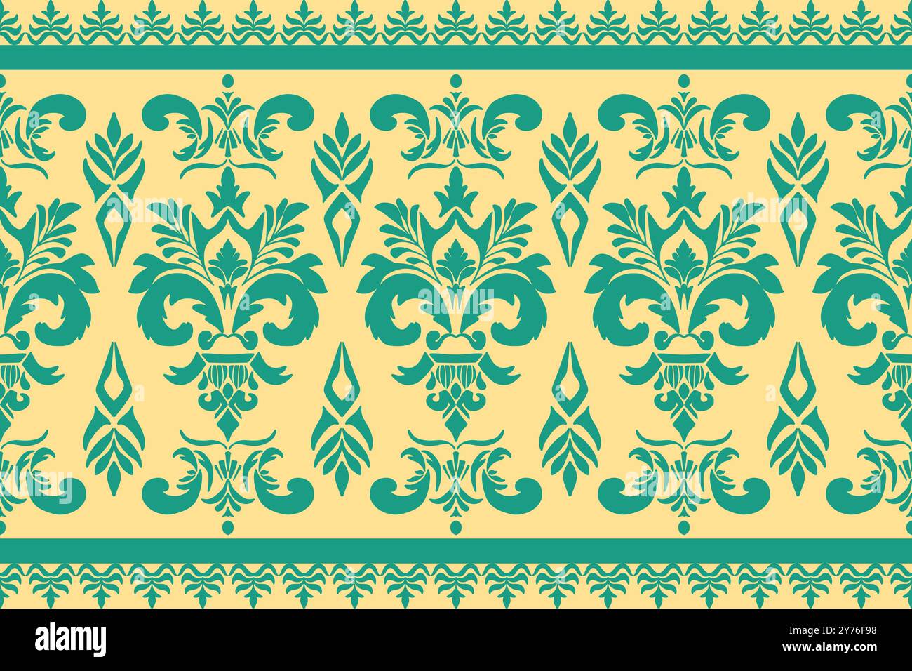Floral damask fabric patterns for Cross Stitch, carpets and cloth with ...