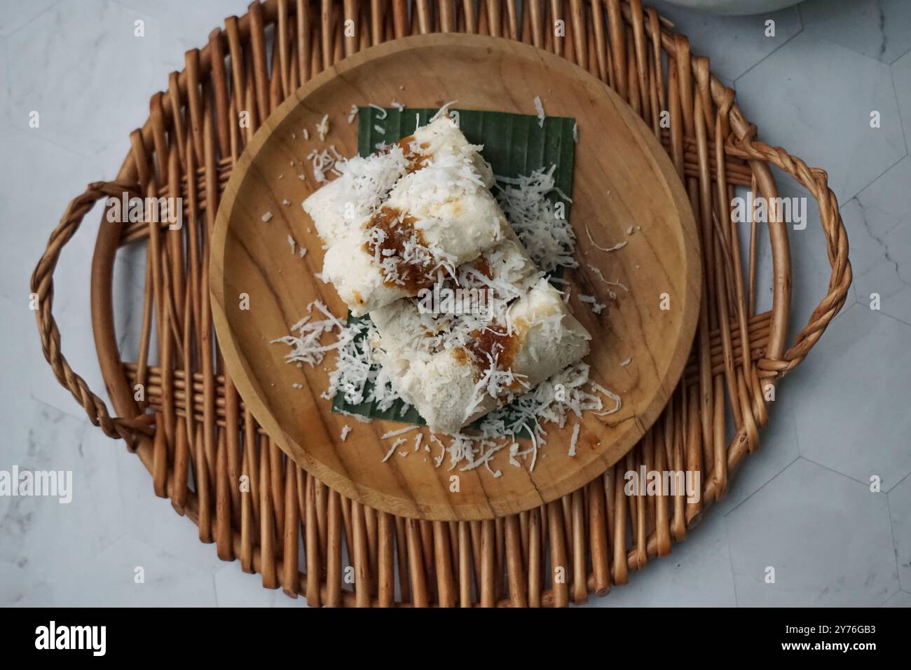 Rice Flour Steamed Cake in Bamboo or locally known in Malaysia as Putu ...