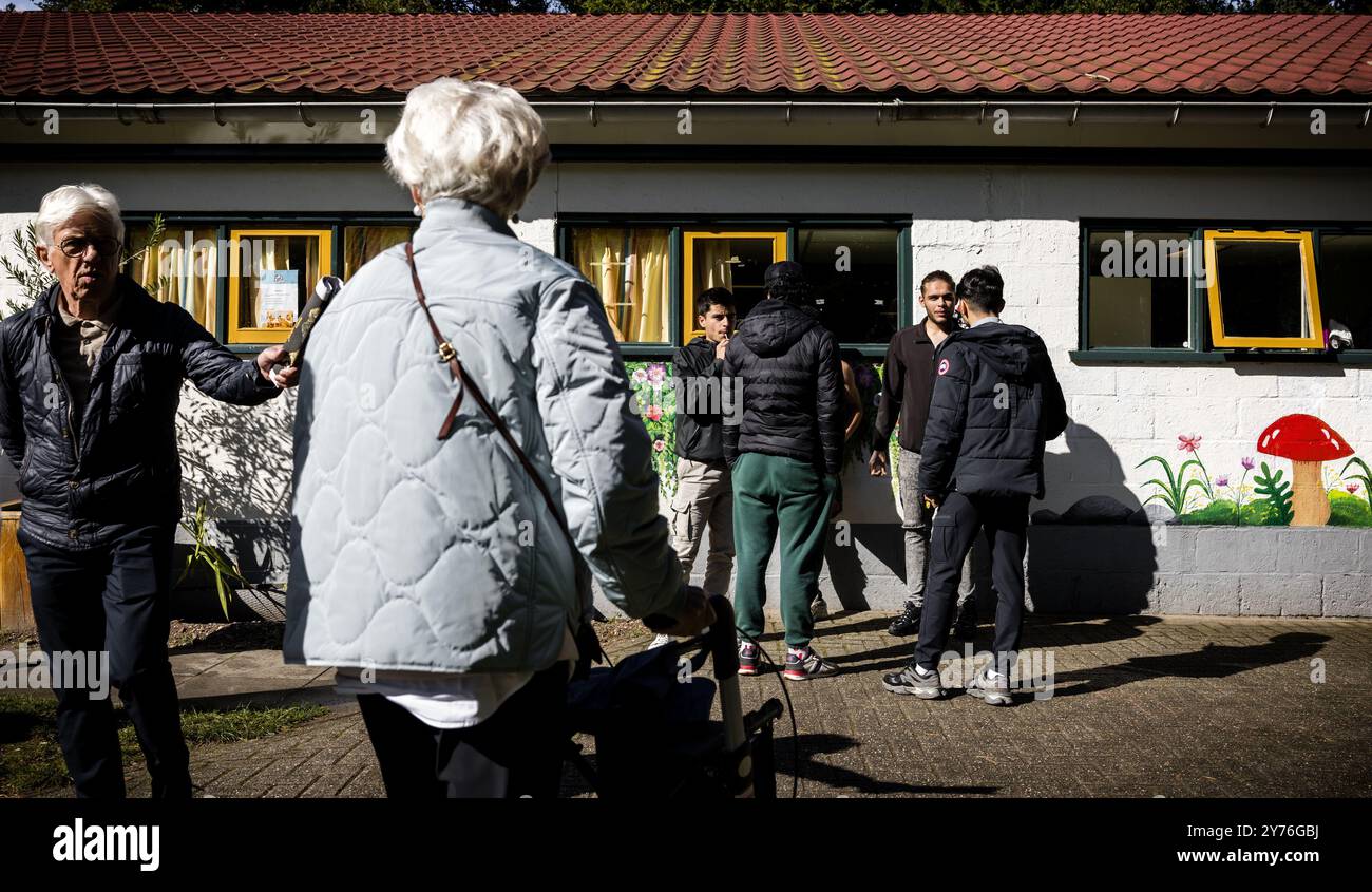 OISTERWIJK - Visitors at the open day at the asylum seekers' center in ...
