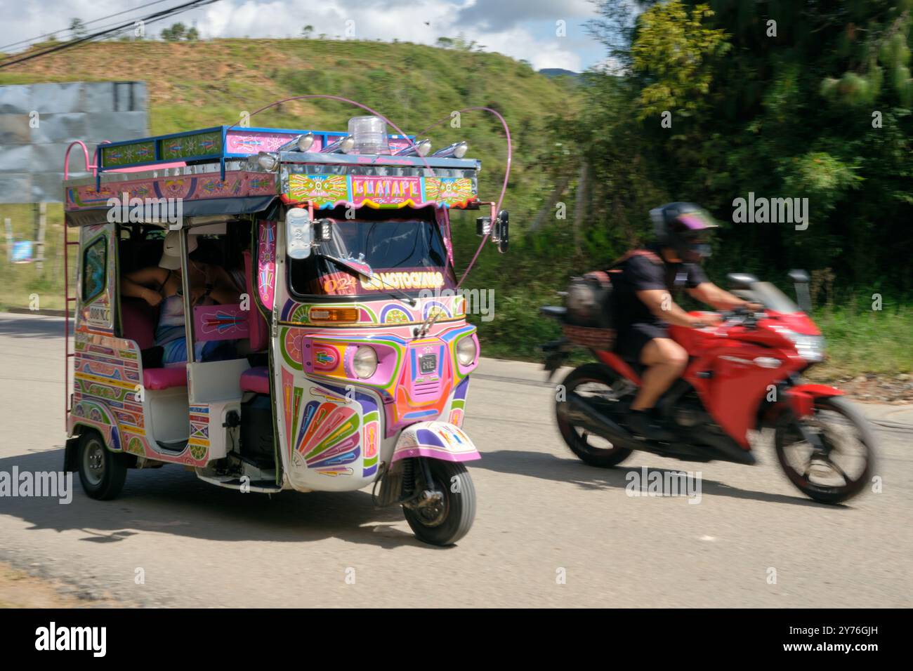 Close up rickshaw wheels moving hi-res stock photography and images - Alamy