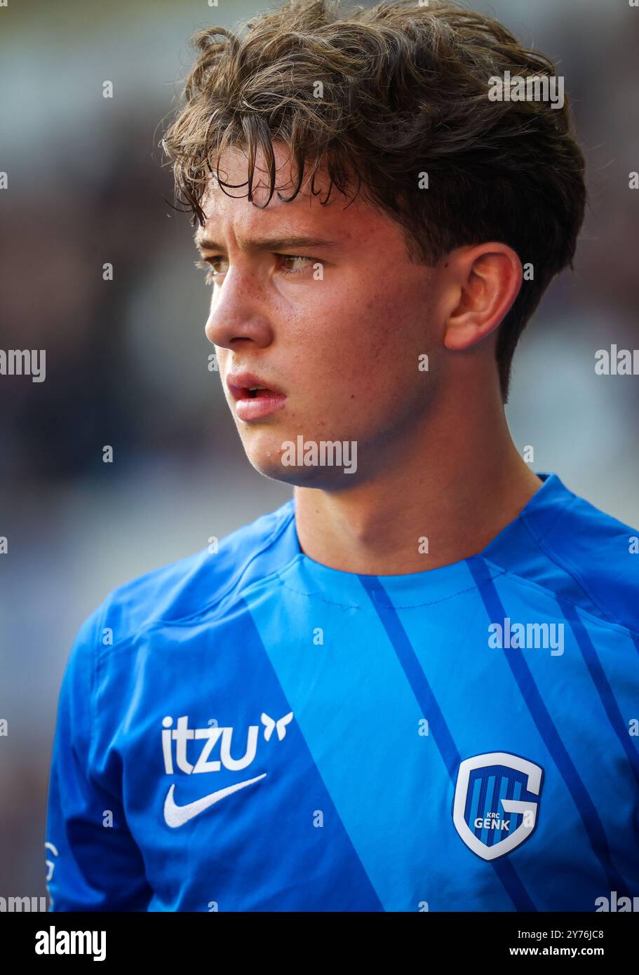 Genk, Belgium. 28th Sep, 2024. Genk's Konstantinos Karetsas pictured ...