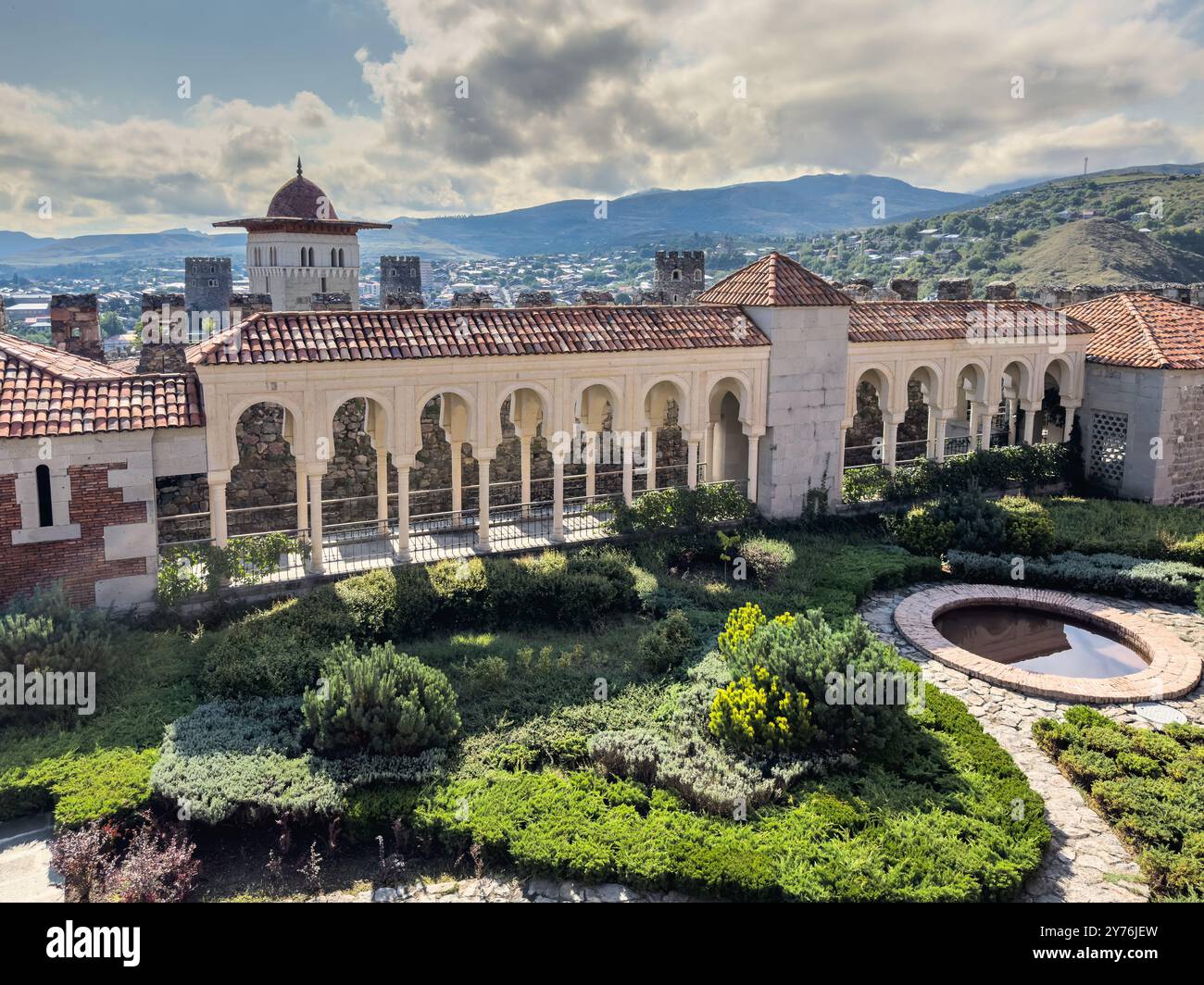 Historic Stone Arched Colonnade Stock Photo - Alamy