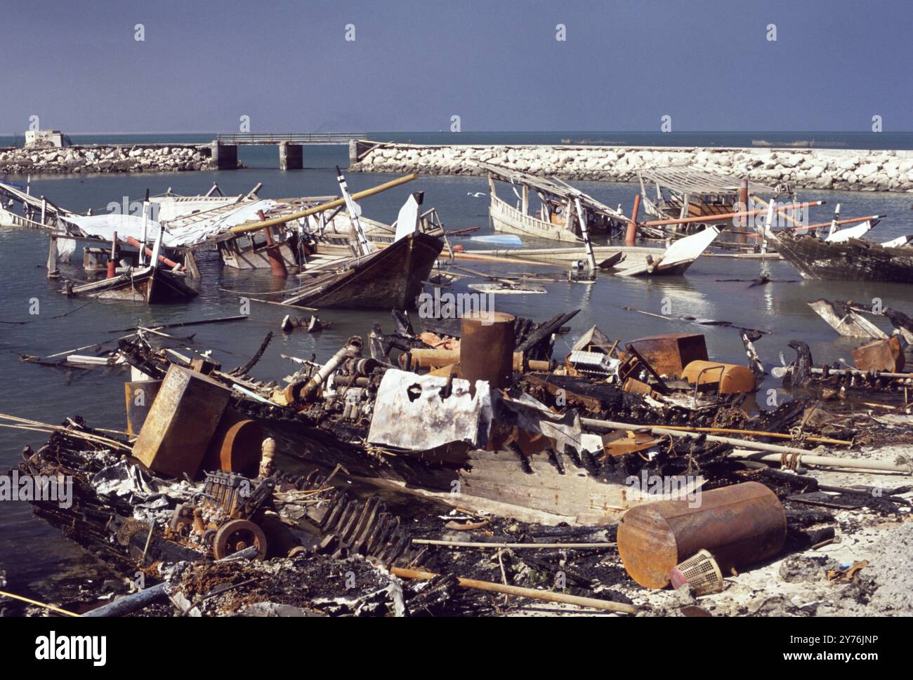 First Gulf War: 8th March 1991 Almost totally destroyed by the fleeing ...