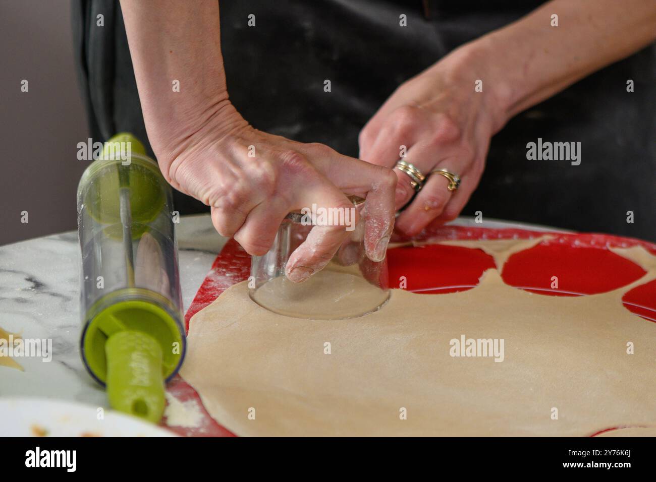 Sculpt dumplings. Traditional Russian cuisine. National dish. Hand ...