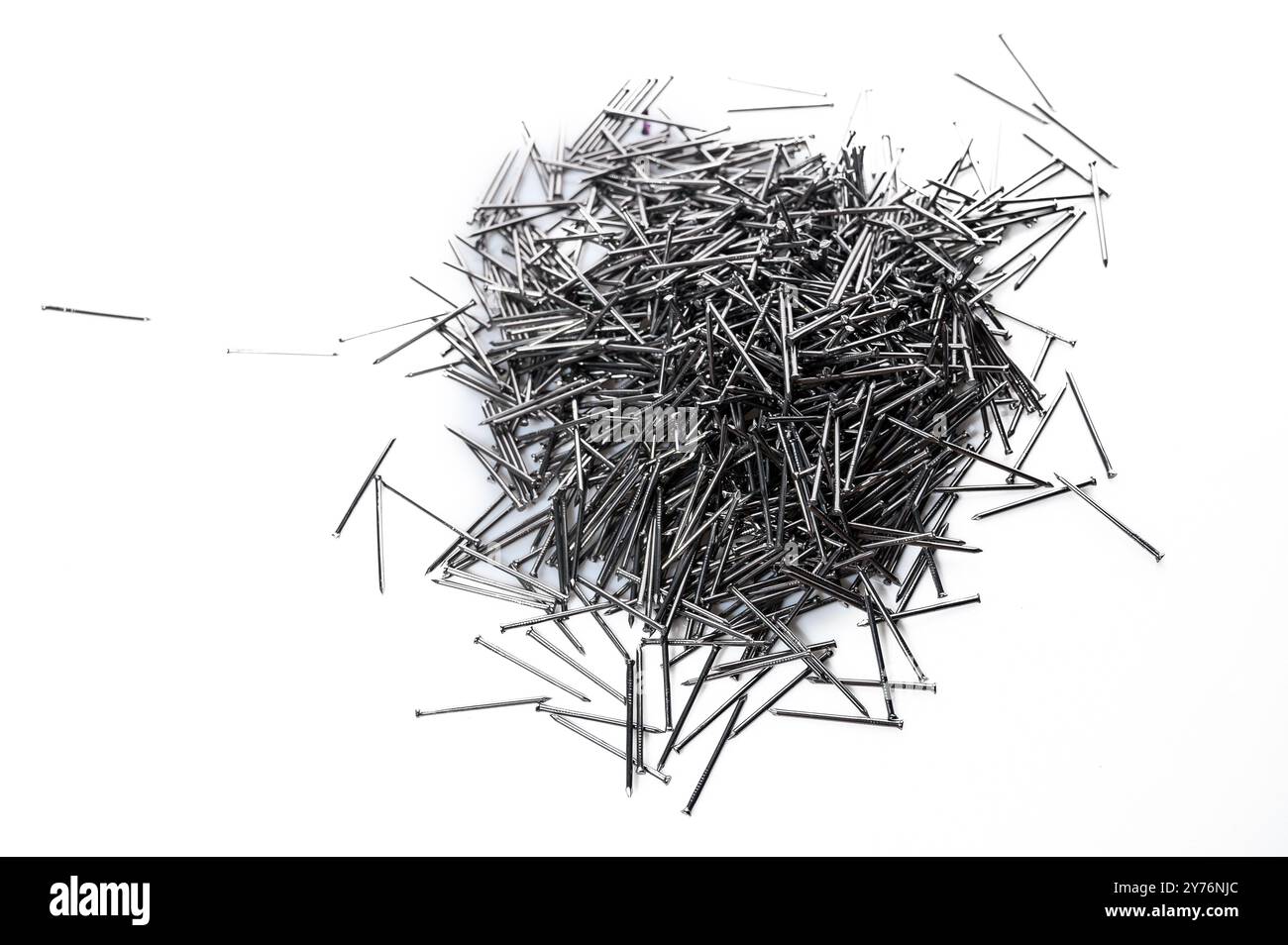 set nail, carpenter's iron nail isolated from background Stock Photo ...