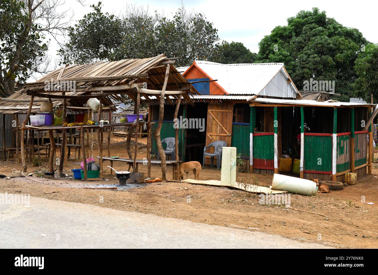 Diana region, traditional restaurant. Madagascar Stock Photo - Alamy