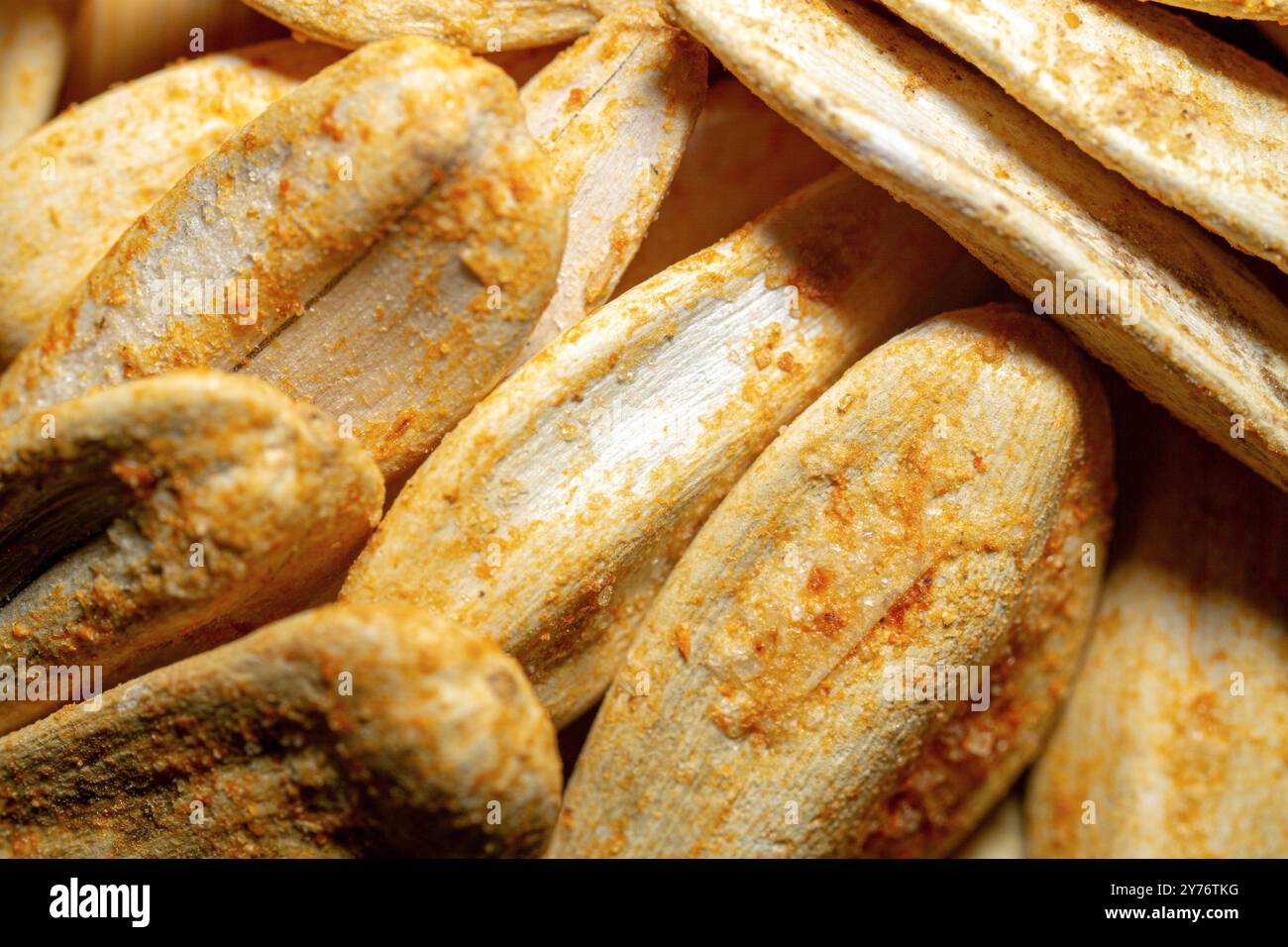 roasted white sunflower seeds with salt , closeup, texture, macro photo ...