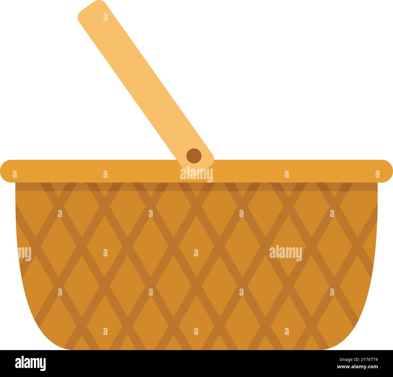 Open traditional basket Stock Vector Images - Alamy