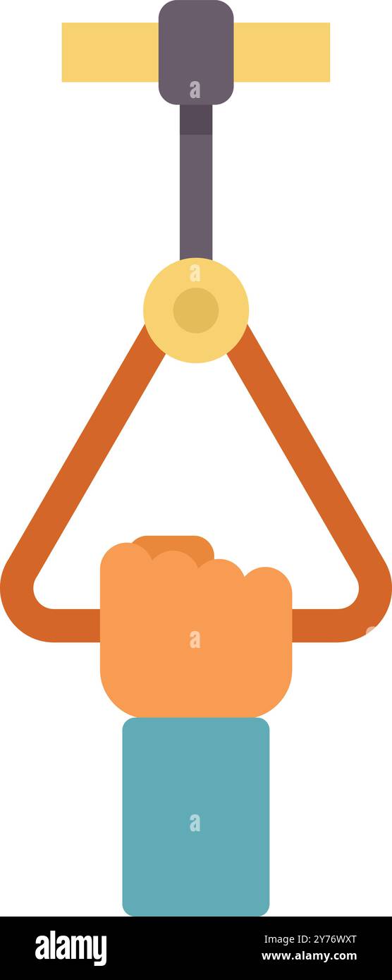 Hand holding public transportation handrail while standing on bus or ...