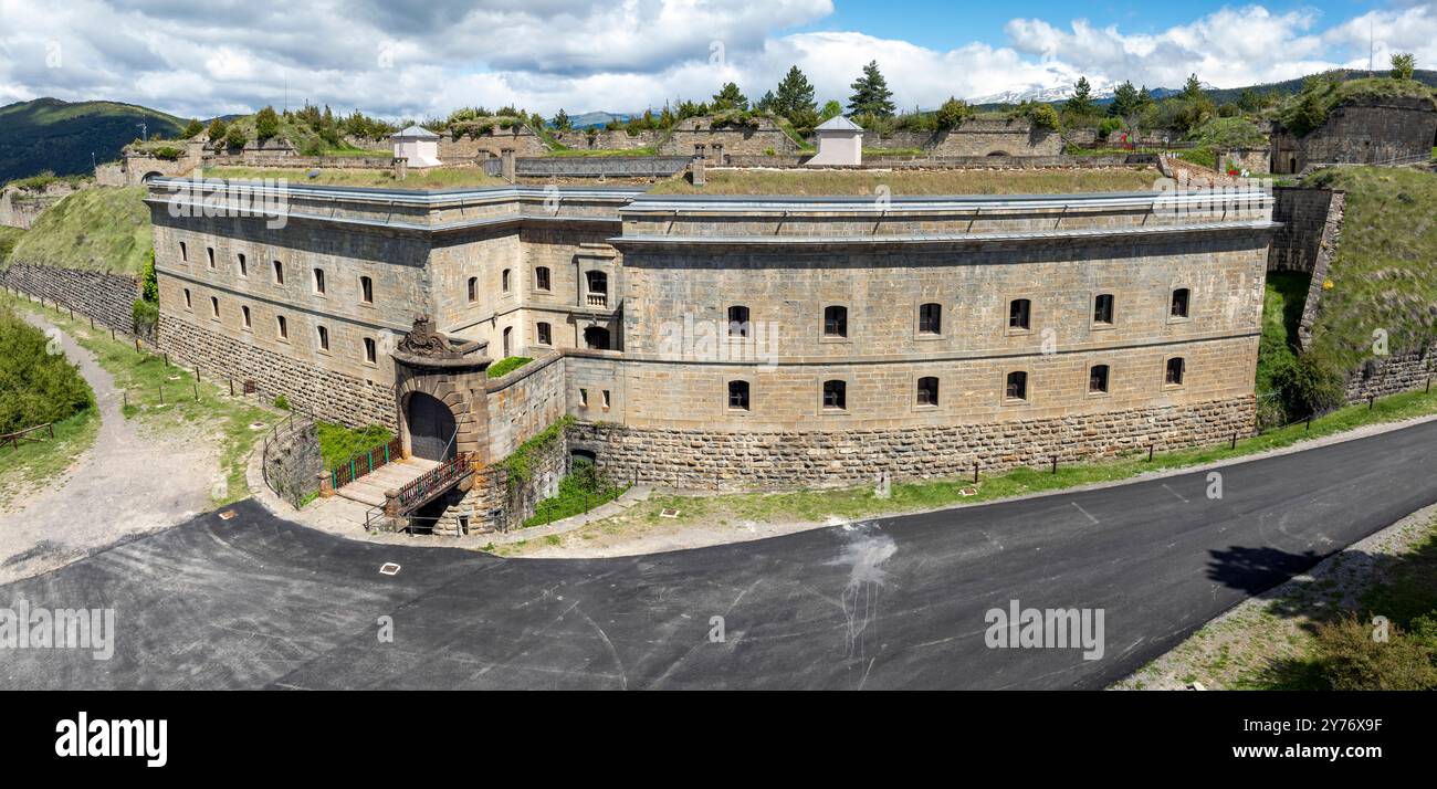 Front side view of the Rapitan Fort is a military construction located ...