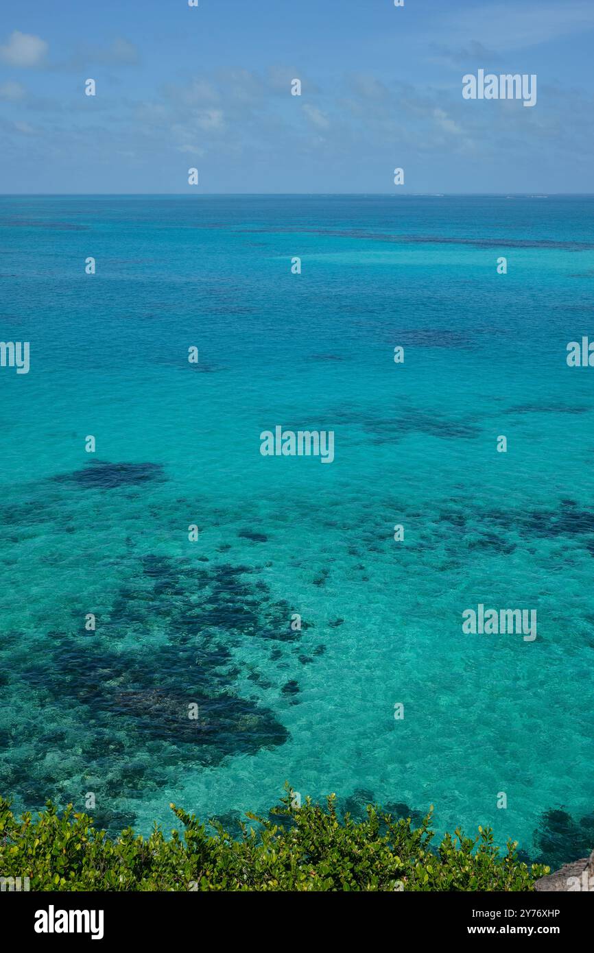 view from cayo cangrejo, crab key, in Providencia island, Colombia ...