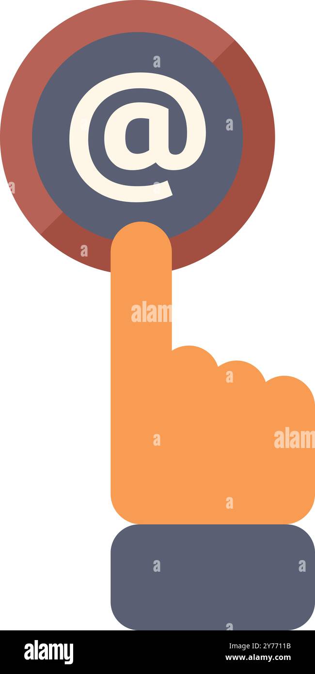 Businessman pressing information sign flat hi-res stock photography and ...