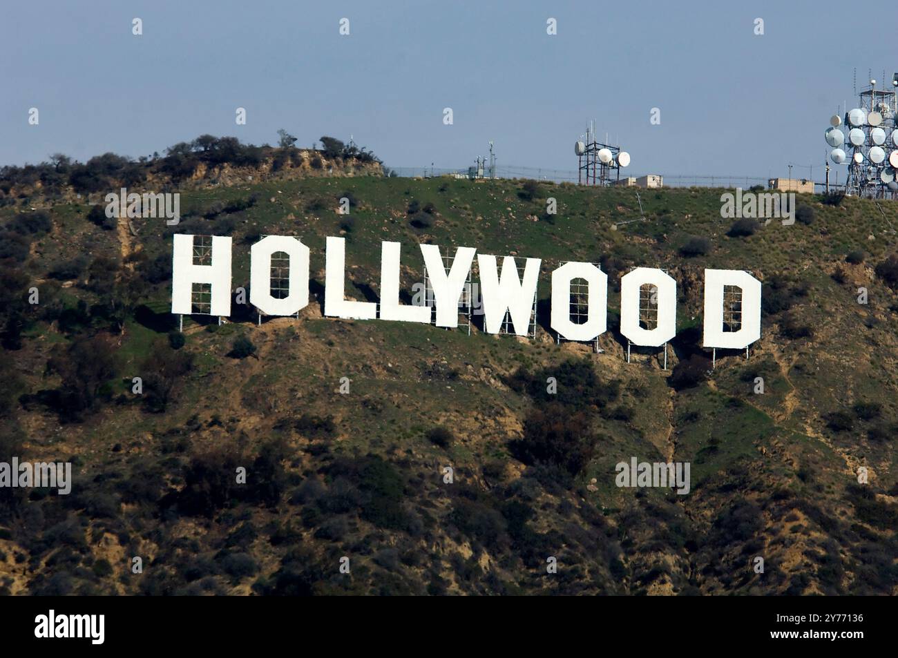 The Hollywood Sign, perched on the Hollywood Hills, symbolizes the ...