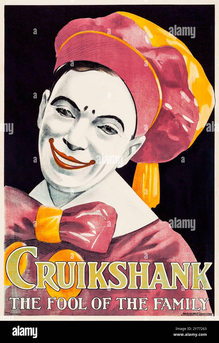 Clown poster - Cruikshank, The Fool of the Family (c. 1900s). British ...