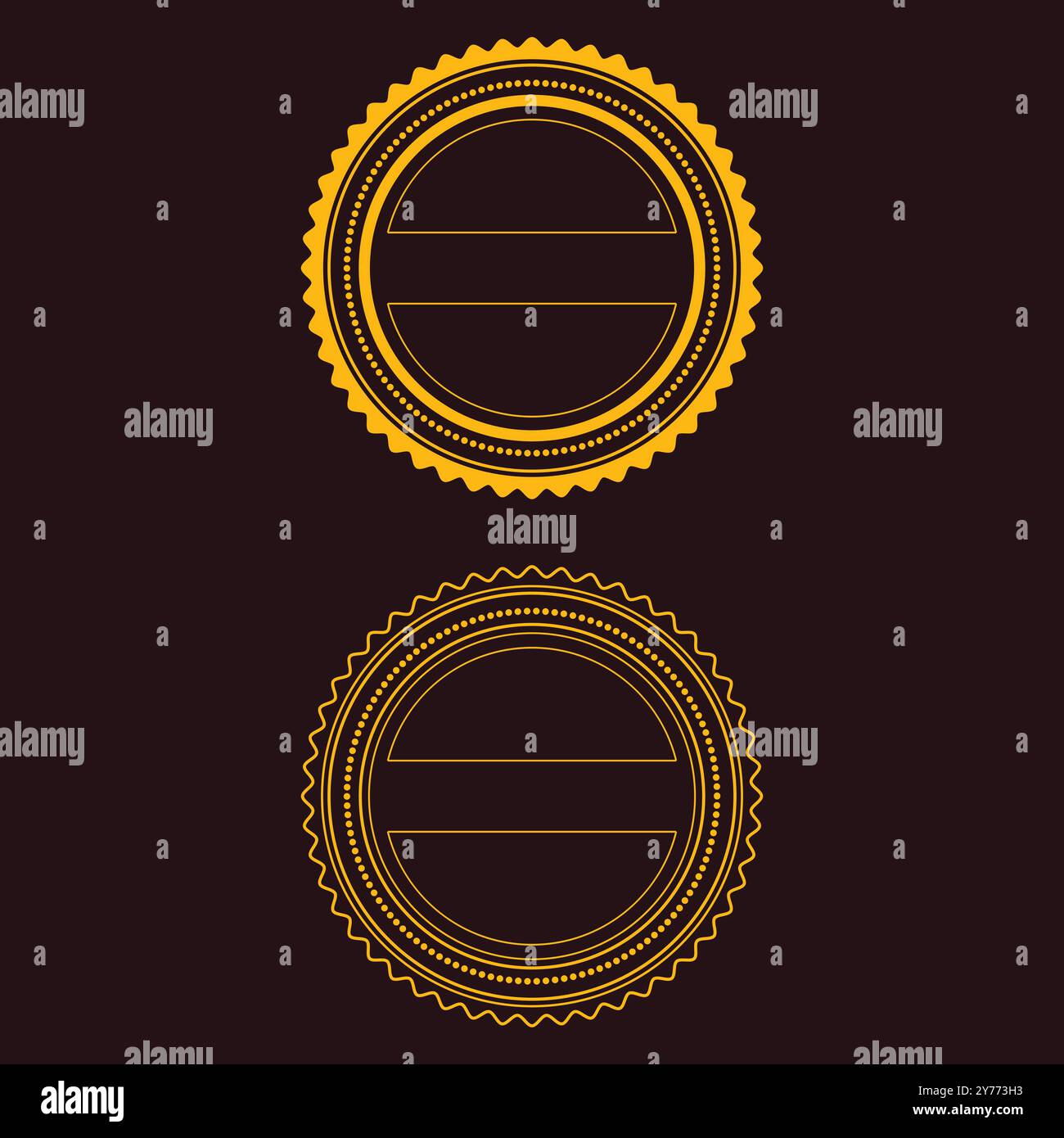Blank vector vintage classic style badges Stock Vector Image & Art - Alamy