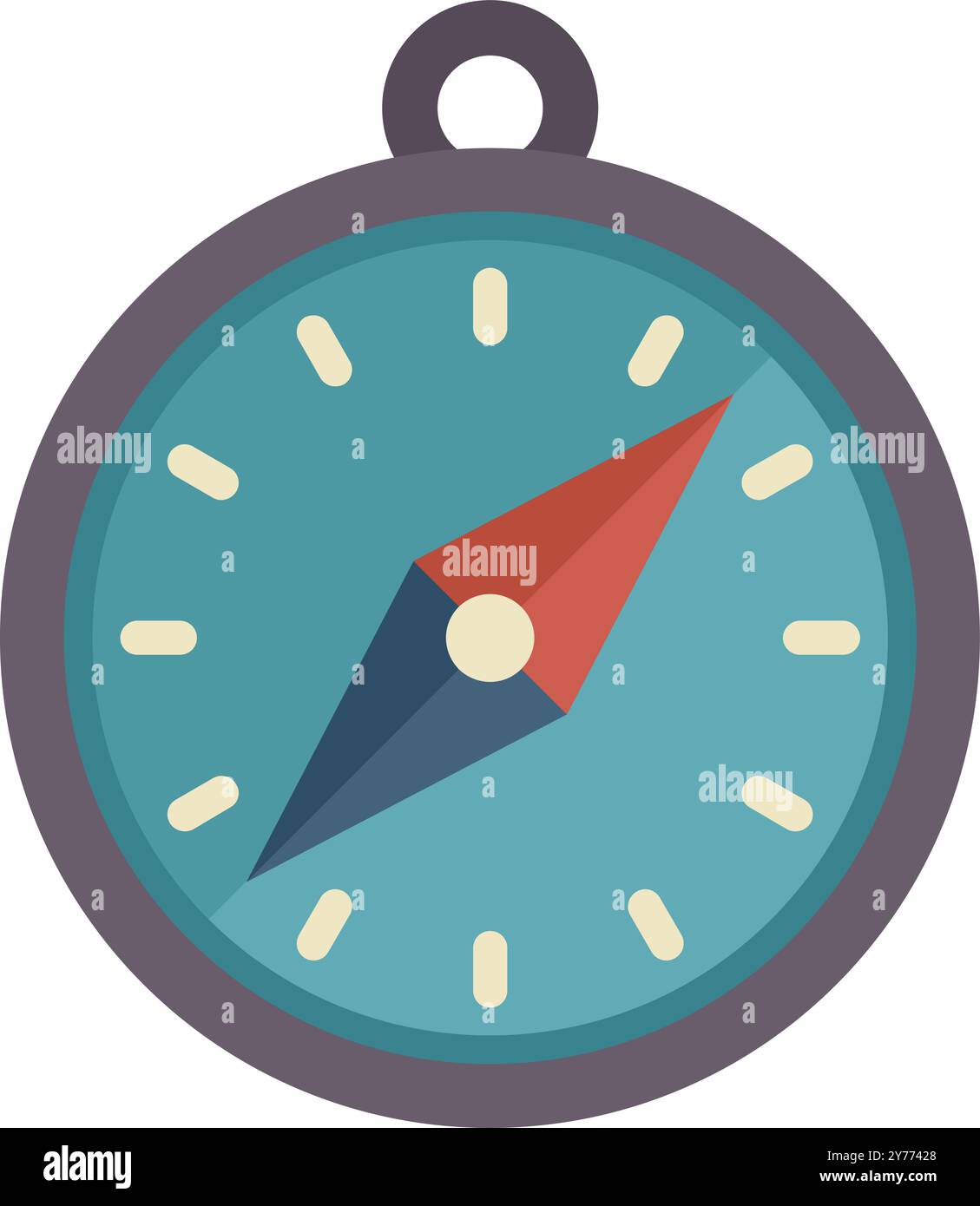 Compass is pointing north, providing direction and guidance for ...