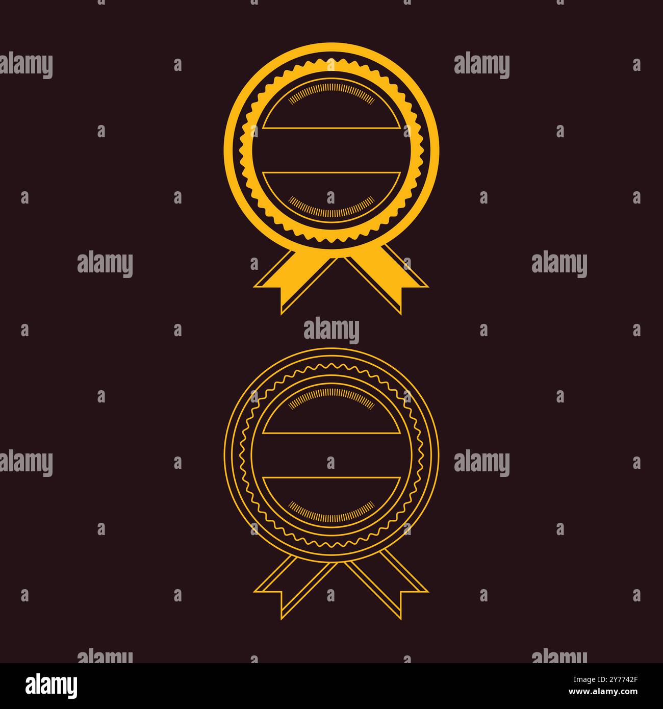 Blank vector vintage classic style badges Stock Vector Image & Art - Alamy