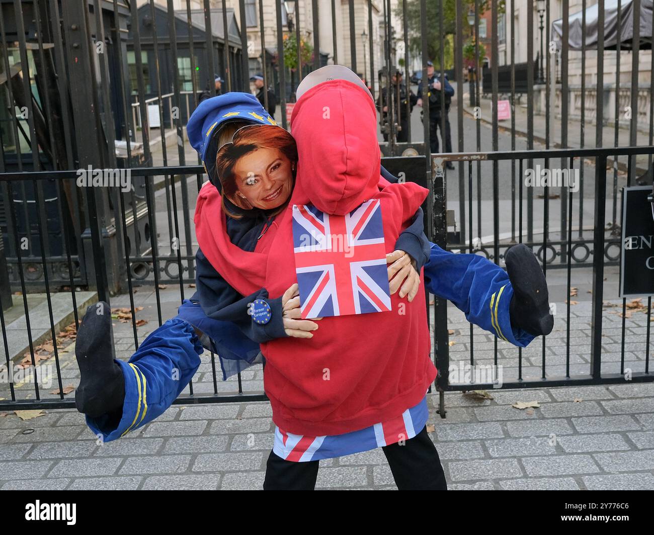 London, UK, 28th September, 2024. A performer dressed as PM Keir ...