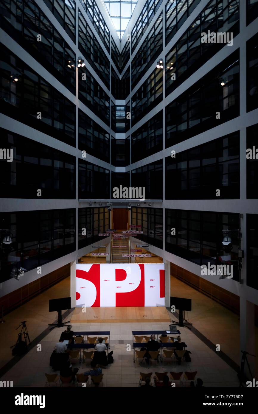 SPD Headquarter DEU, Deutschland, Germany, Berlin, 22.09.2024 Leere ...