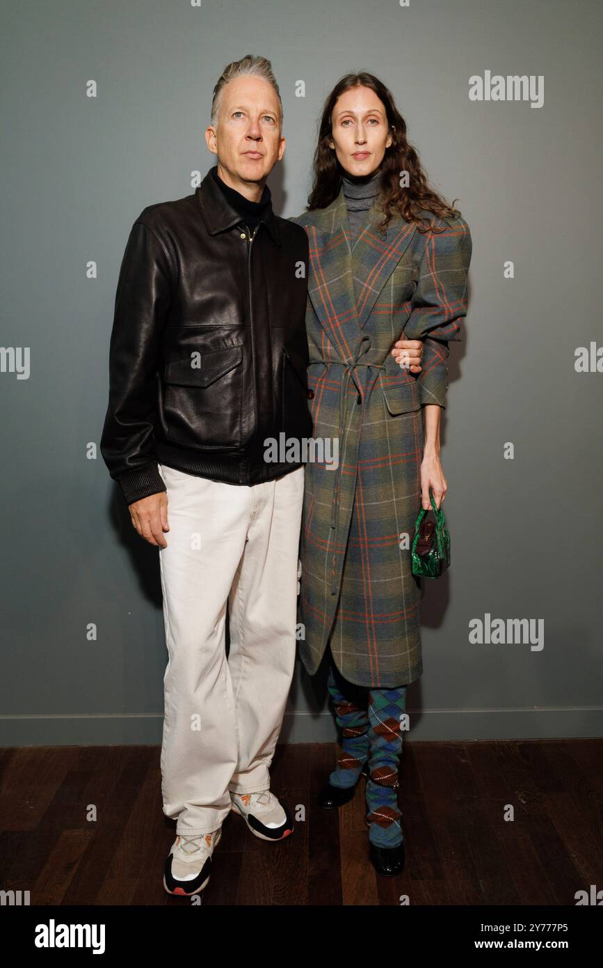 Jefferson Hack, left, and Anna Cleveland attend the Vivienne Westwood ...