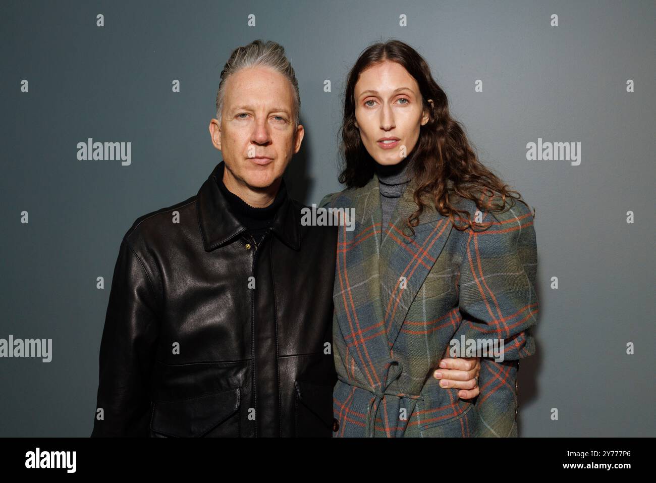 Jefferson Hack, left, and Anna Cleveland attend the Vivienne Westwood ...