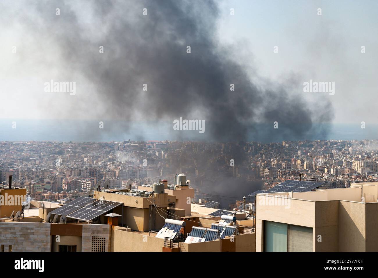 Beirut, Lebanon. 28th Sep, 2024. Le Pictorium agency - bombing of ...