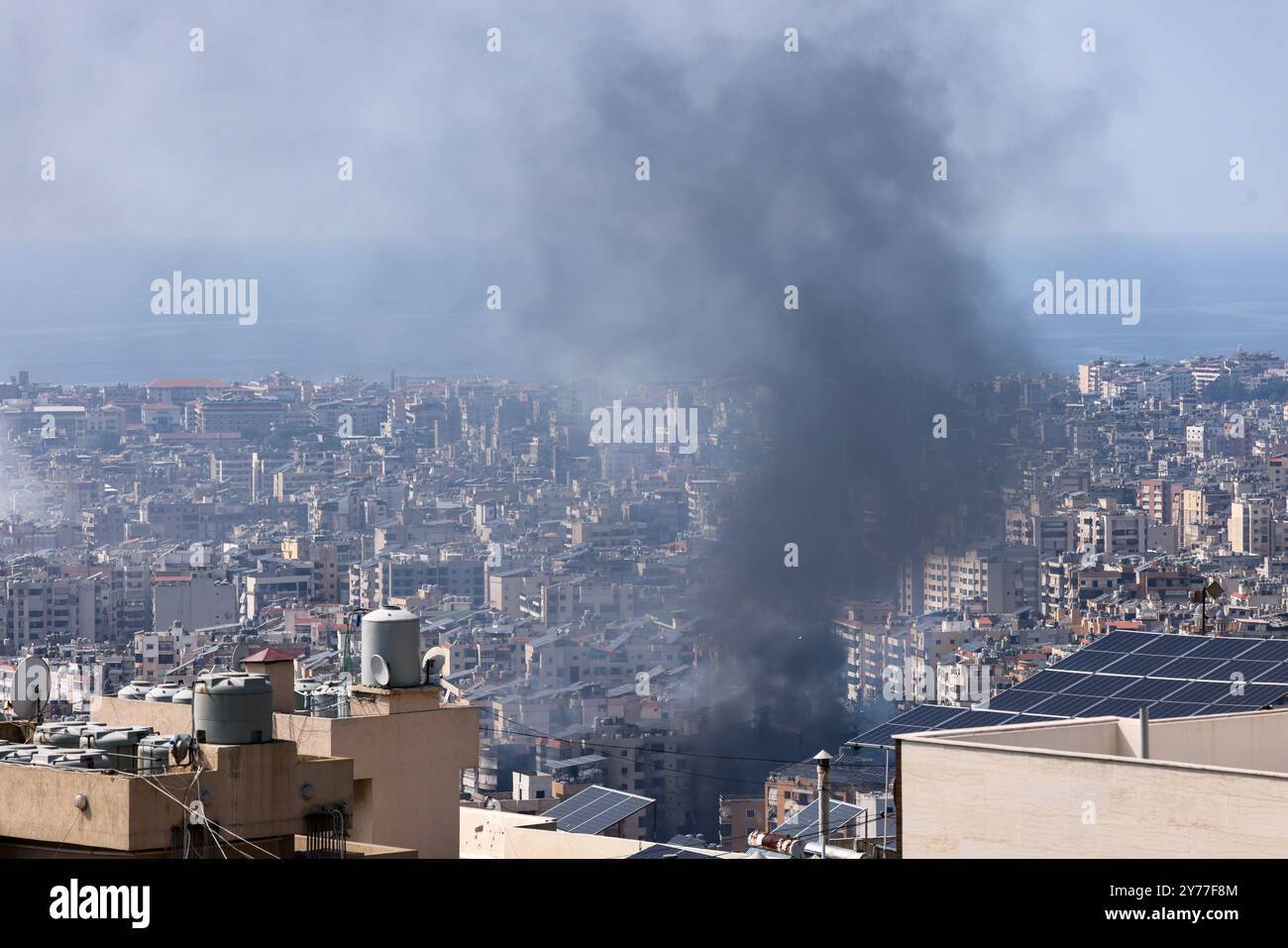Beirut, Lebanon. 28th Sep, 2024. Le Pictorium agency - bombing of ...