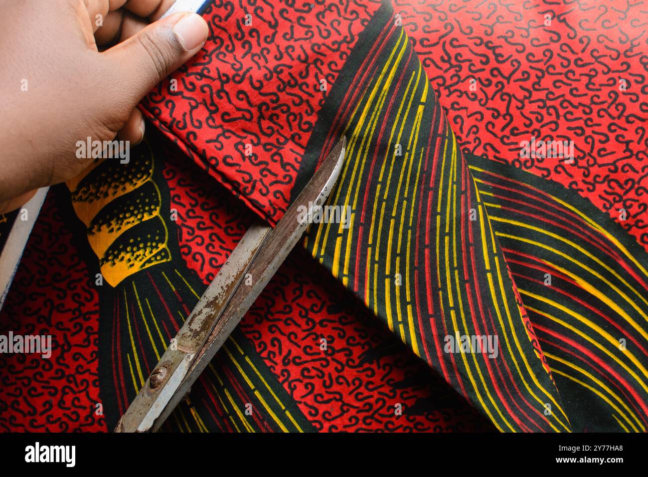 African ankara fabric pattern hi-res stock photography and images - Alamy