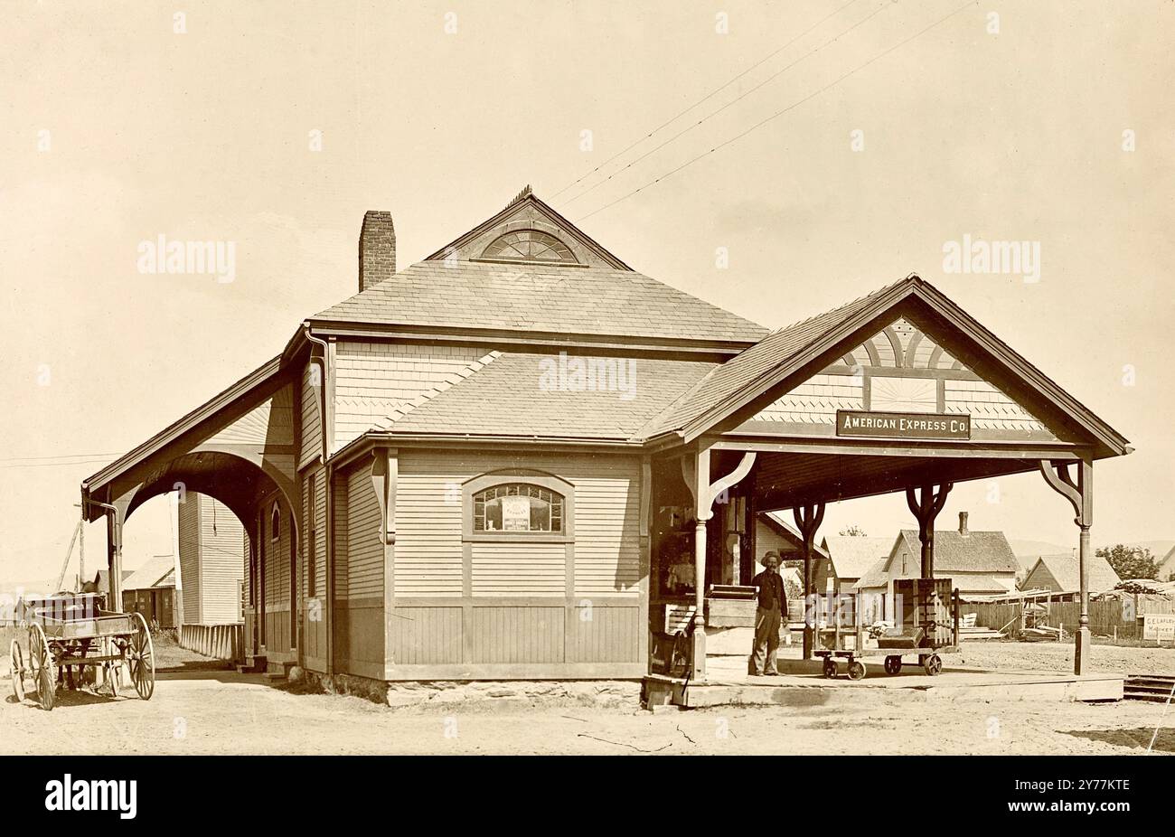 American Express History, American Express 1800s Stock Photo - Alamy