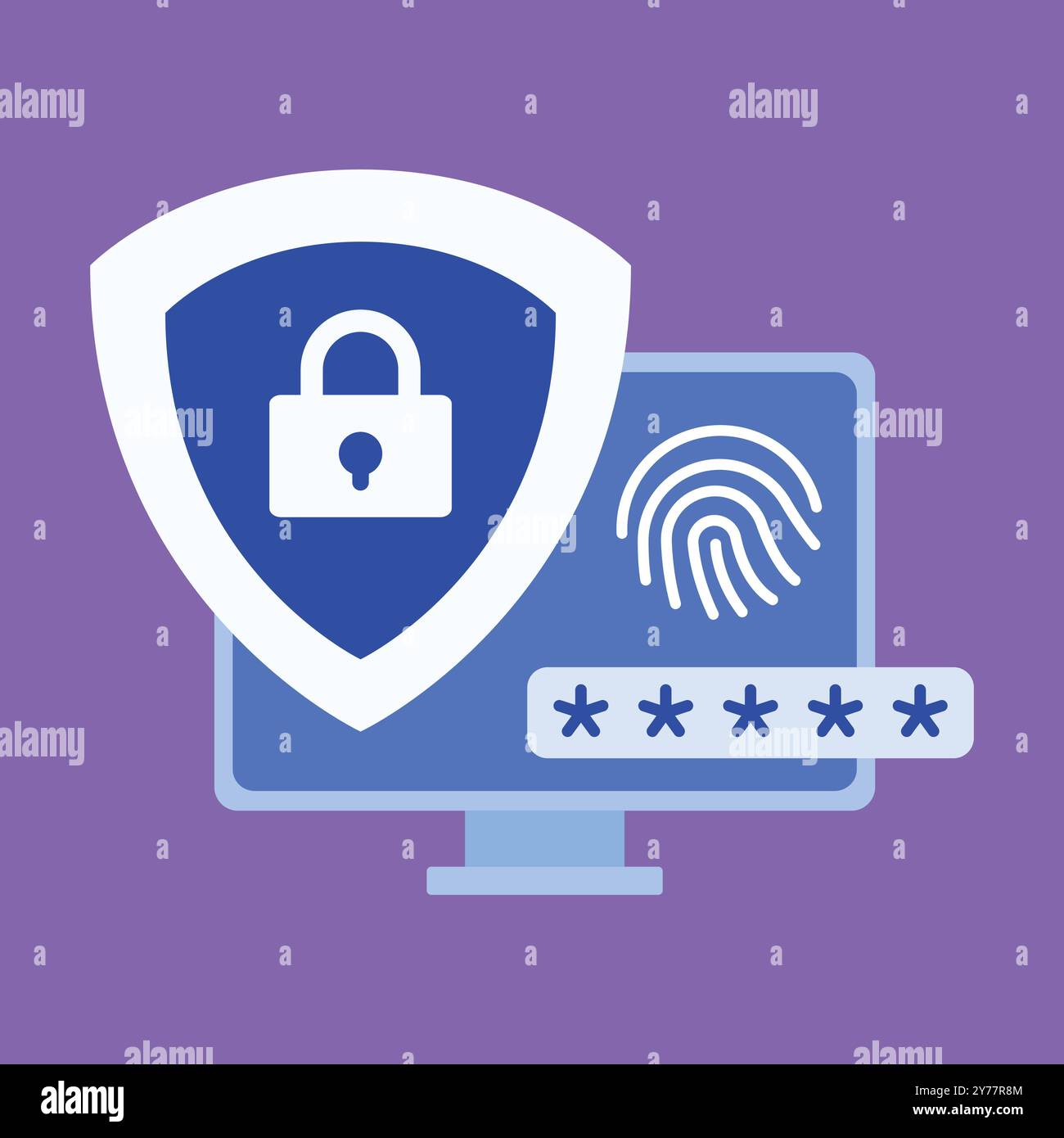 Cyber Security Vector Illustration Computer Security Protection Vector Stock Vector Image And Art