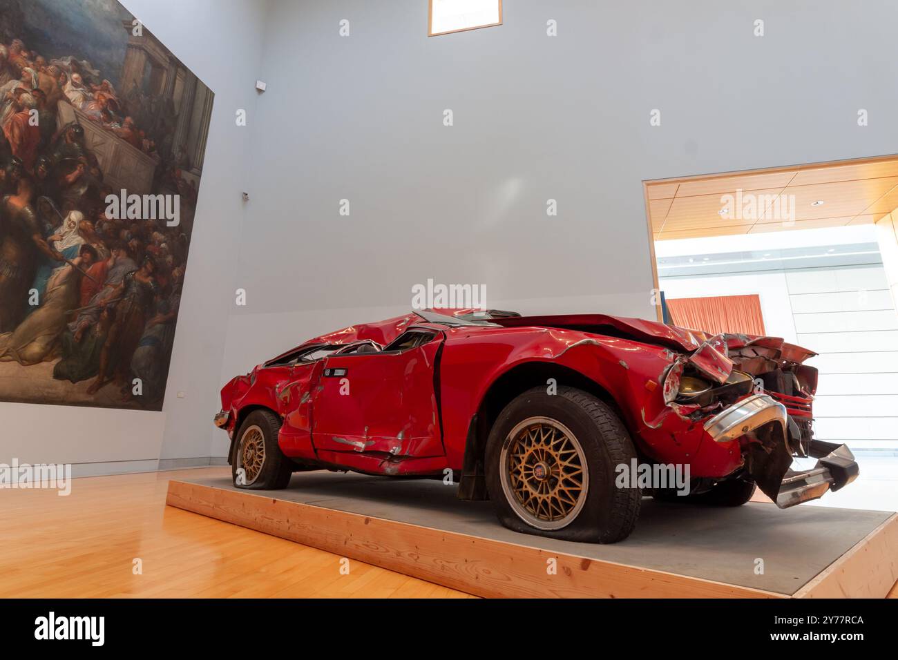 STRASBOURG, FRANCE - SEPTEMBER 21, 2024: The car of artist Bertrand ...