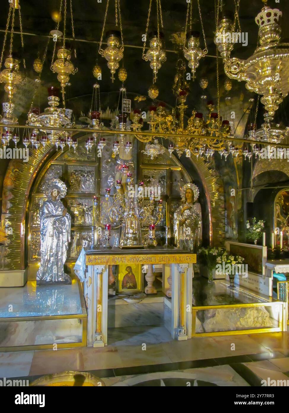 JERUSALEM ISRAEL, May 13, 2015: Golgotha, the place of Jesus ...