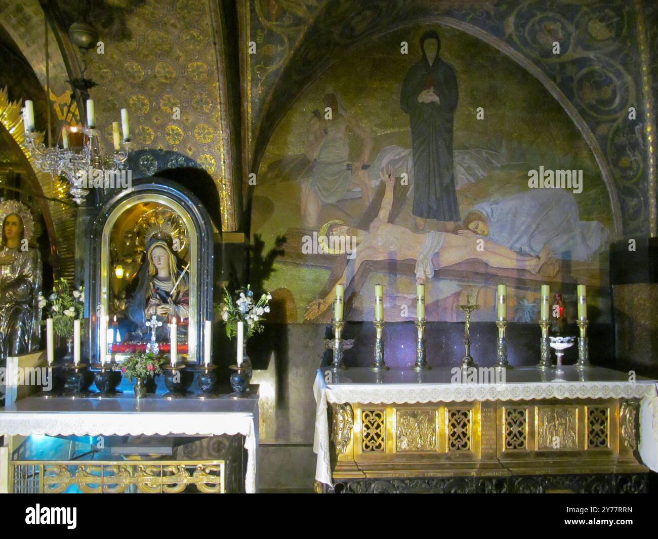 JERUSALEM ISRAEL, May 13, 2015: Golgotha, the place of Jesus ...