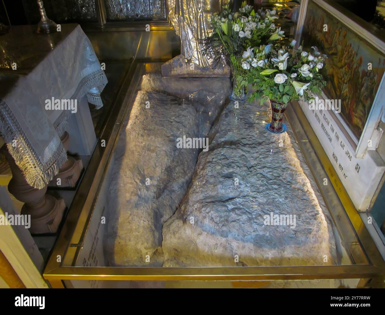 JERUSALEM ISRAEL, May 13, 2015: Golgotha, the place of Jesus ...