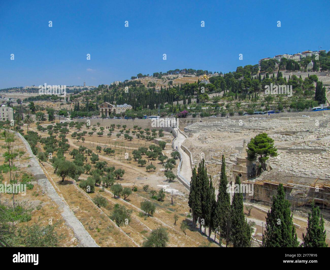 Mount of Olives and Kidron Valley, Jerusalem Stock Photo - Alamy