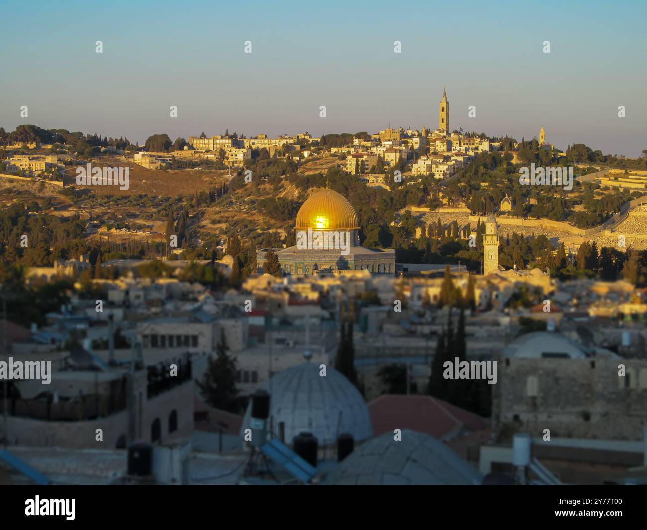 City of three religions: Judaism, Christianity, Islam. Holy Land. The ...