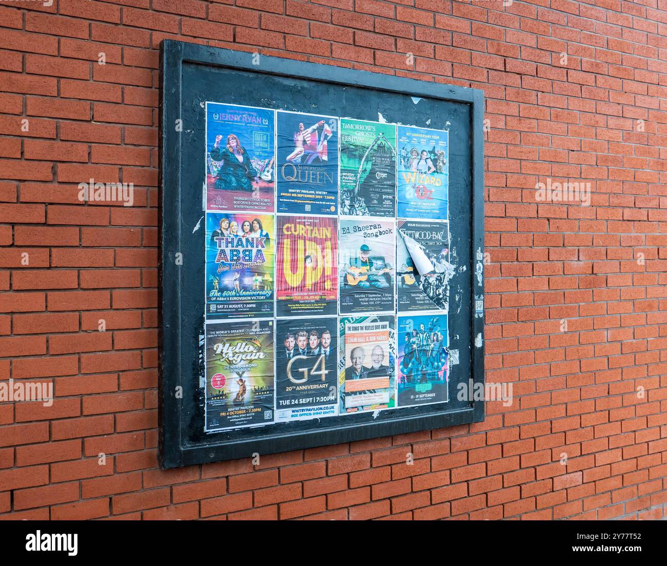 Posters and flyers on the wall Stock Photo - Alamy