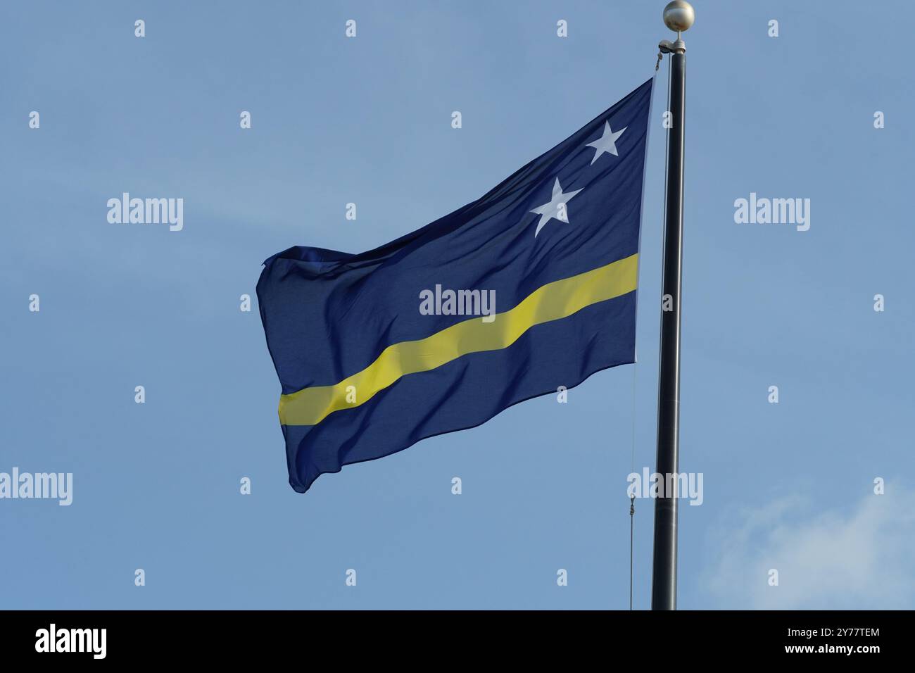 Caribbean waving national flag hi-res stock photography and images - Alamy