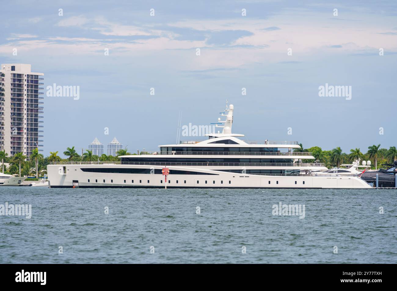 Miami, FL, USA - September 25, 2024: MY Viva which is a 94 meter ...